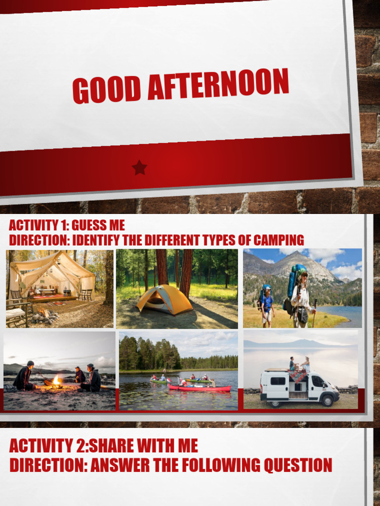 CAMPING | PDF | Camping | Campsite