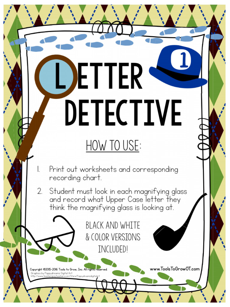 7na - Letter Detective 1 | PDF | All Rights Reserved | Intellectual ...