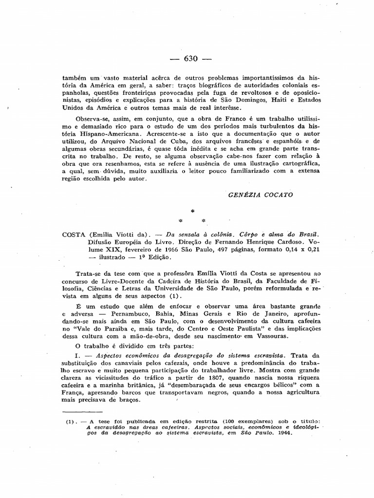 Resenha de Da Senzala A Colonia | PDF | Escravidão | Abolicionismo