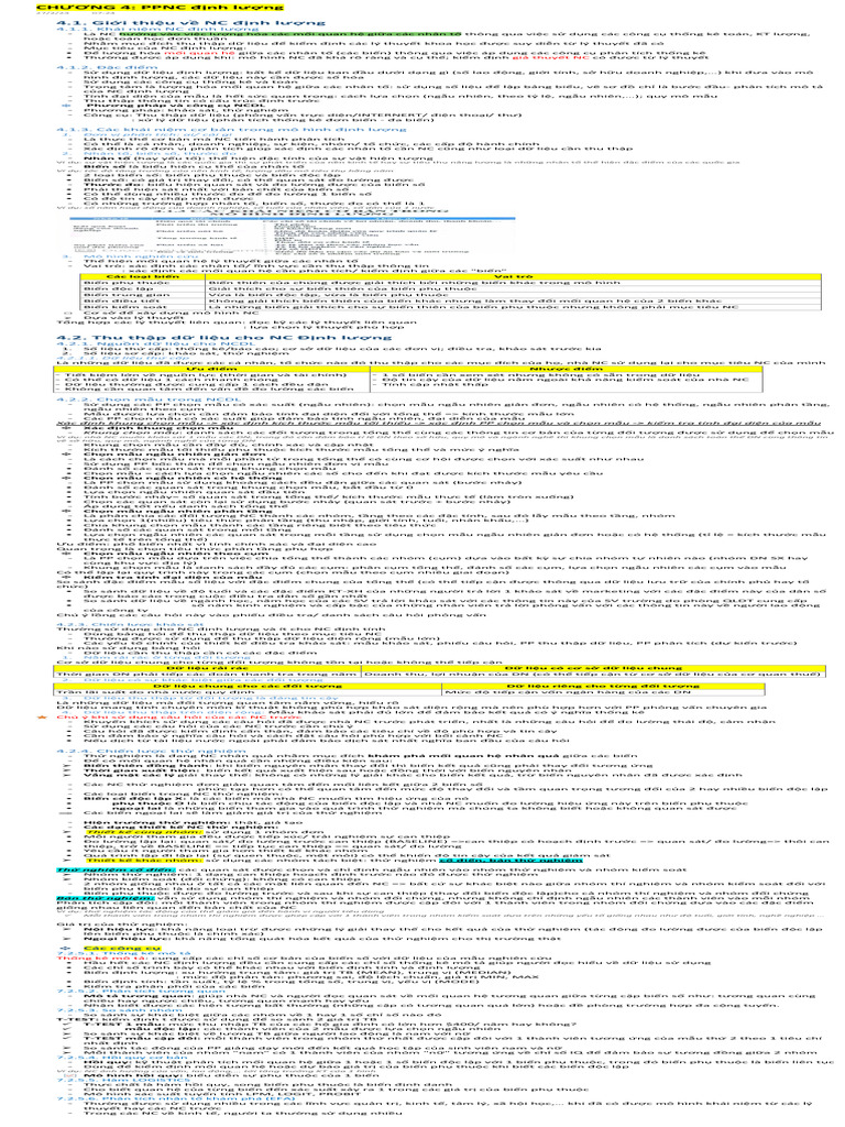 CHƯƠNG 4 PPNC Định Lượng | PDF