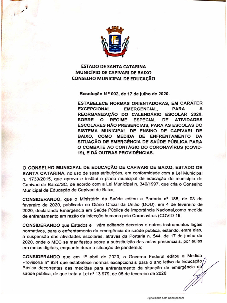 Resolucao N.002 2020 | PDF