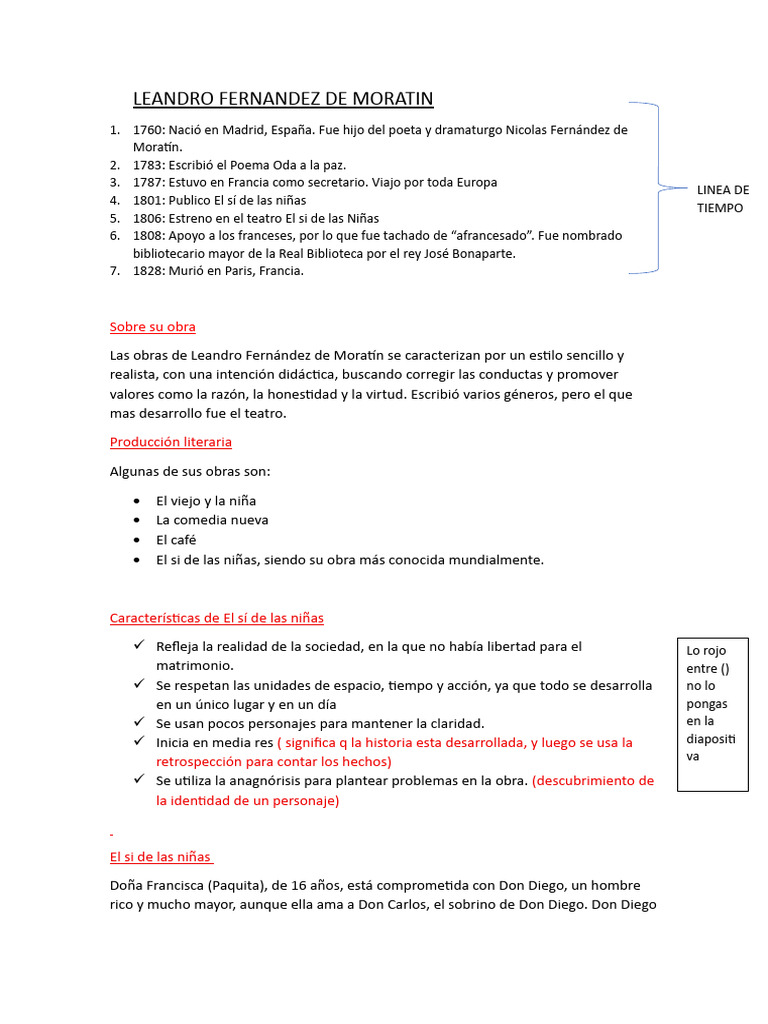 Leandro Fernandez de Moratin | PDF