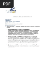 Actividad 1 Del Módulo 1 | PDF | Contador | Contabilidad