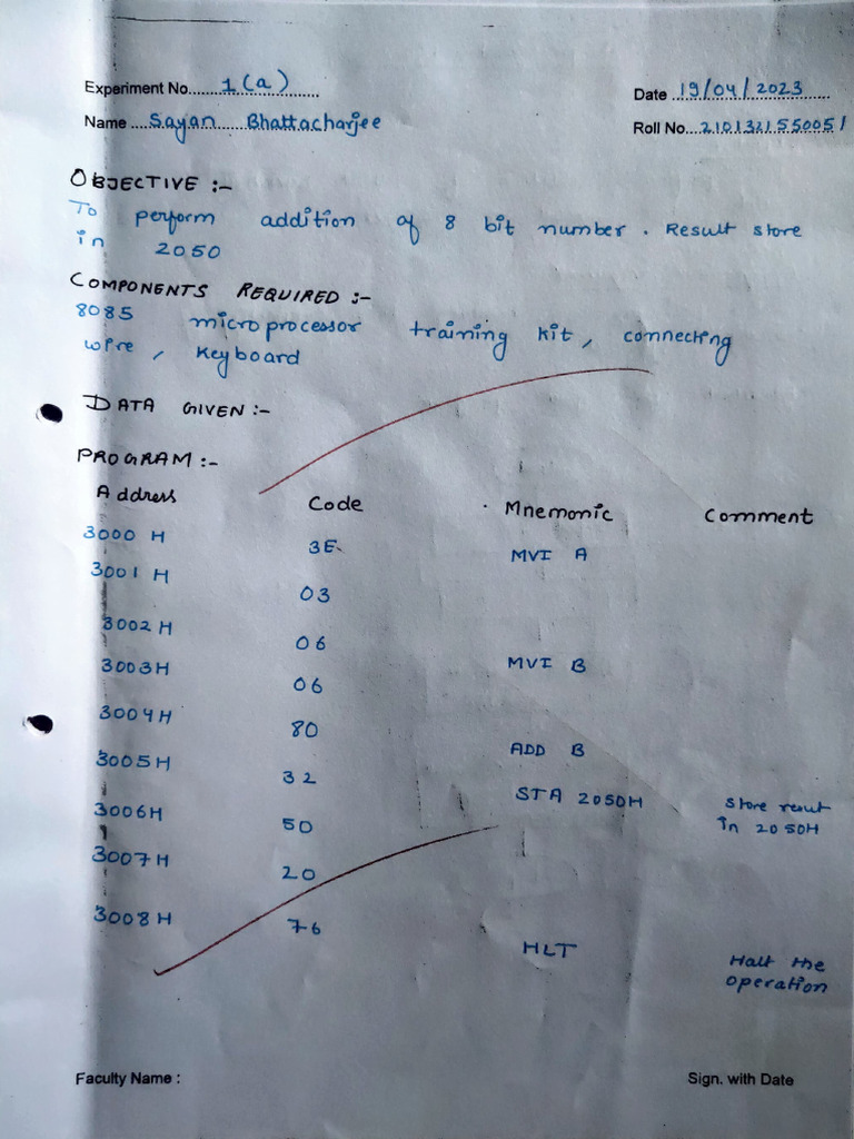 Microprocessor Lab | Download Free PDF | Computer Architecture | Computer Engineering