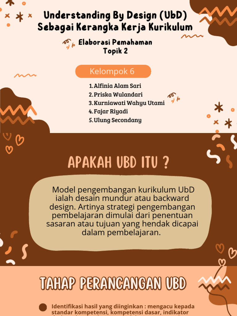 Kerangka Kerja UbD dalam Pembelajaran | PDF
