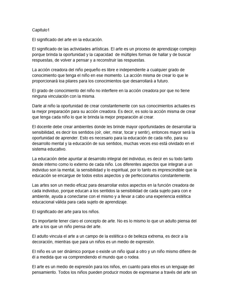 TP n1 Plastica | PDF | Aprendizaje | Experiencia