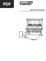CONE CRUSHER Manual | PDF | Bearing (Mechanical) | Screw