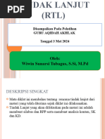 Materi Penunjang 3 Rencana Tindak Lanjut: I. Deskripsi Singkat | PDF