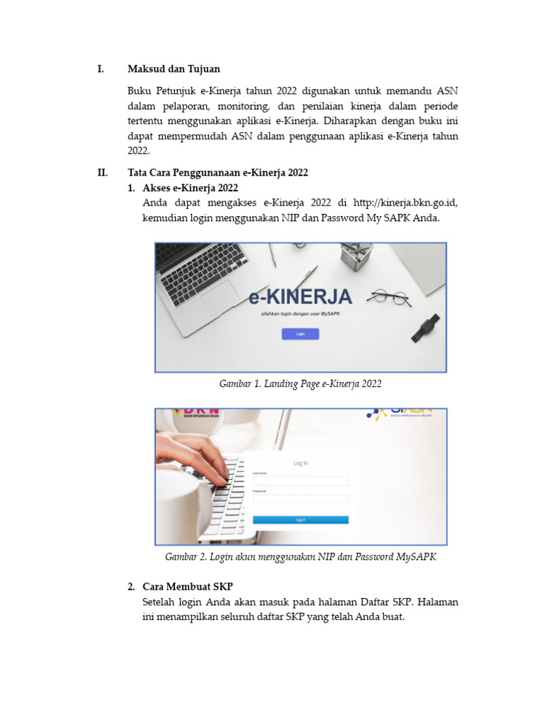 Panduan E-Kinerja | PDF