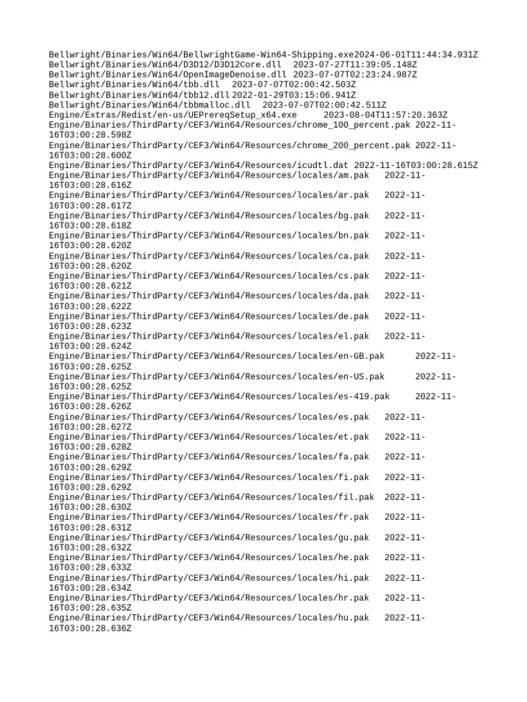 Manifest NonUFSFiles Win64 | PDF | Computing | Naming Conventions