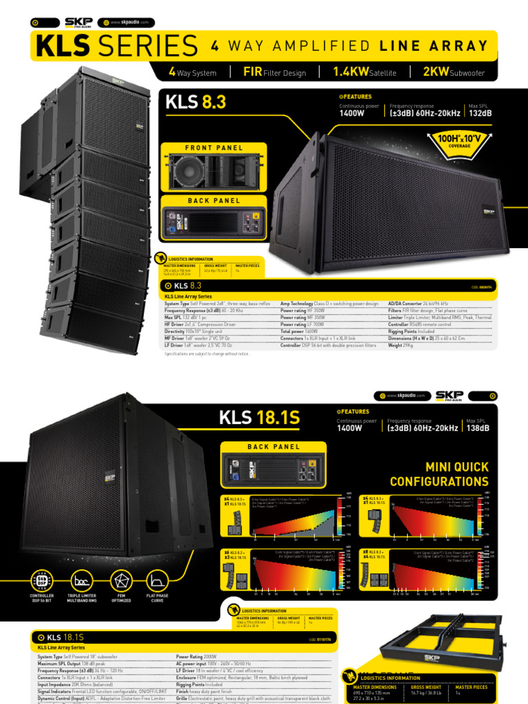 Flyer Kls Line Array | PDF | Amplifier | Electronic Engineering