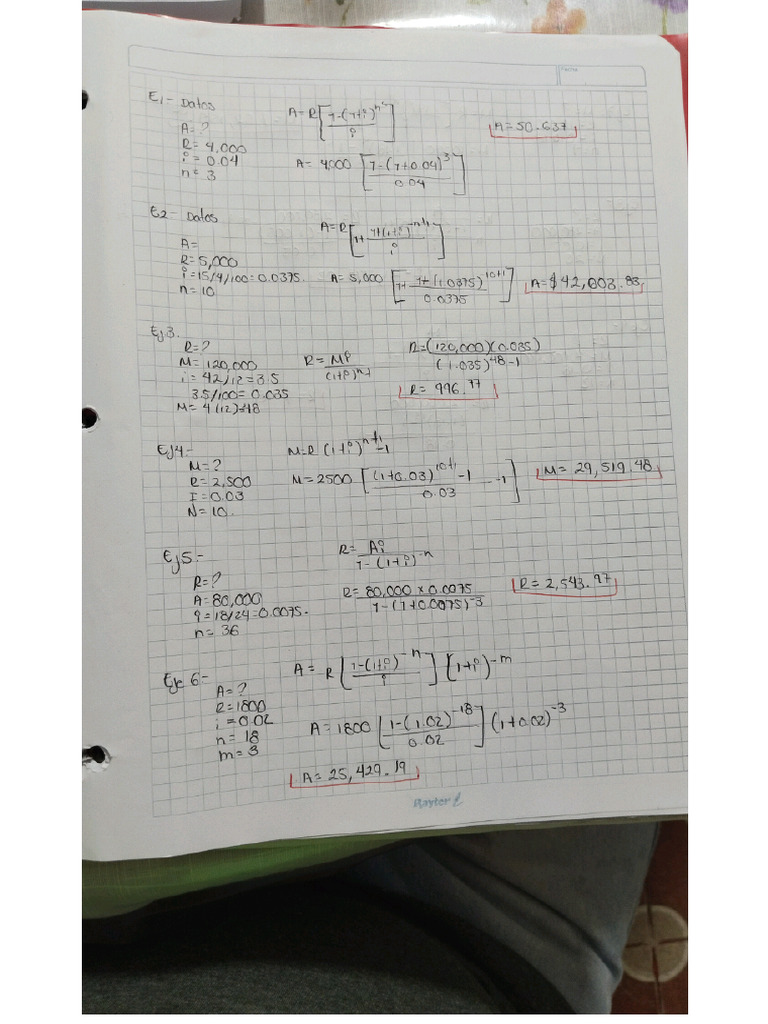 Ejercicios de maté | PDF