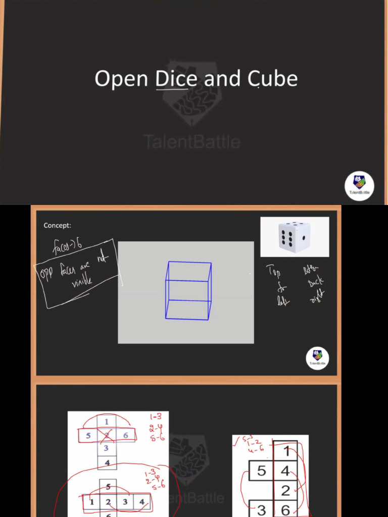 13A Open, Dice and Cube | PDF