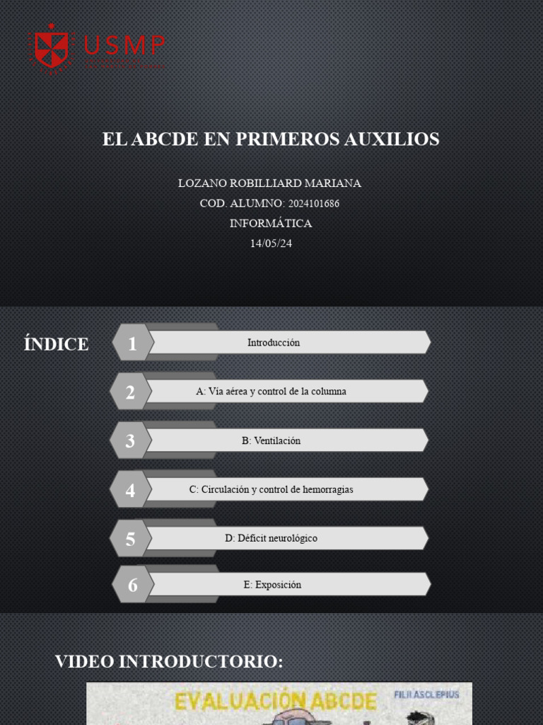 El ABCDE | PDF | Reanimación cardiopulmonar | Enfermedades y trastornos ...