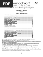 Hemochron Signature Elite Operator's Manual en | PDF | Coagulation | Blood