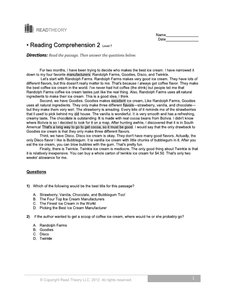 Level 7 Passage 2 | PDF