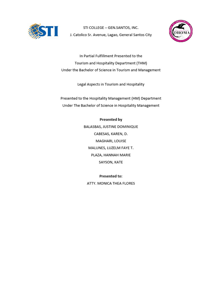 ACTIVITIES-Legal-Aspect-G2 | Download Free PDF | Baggage | Insurance