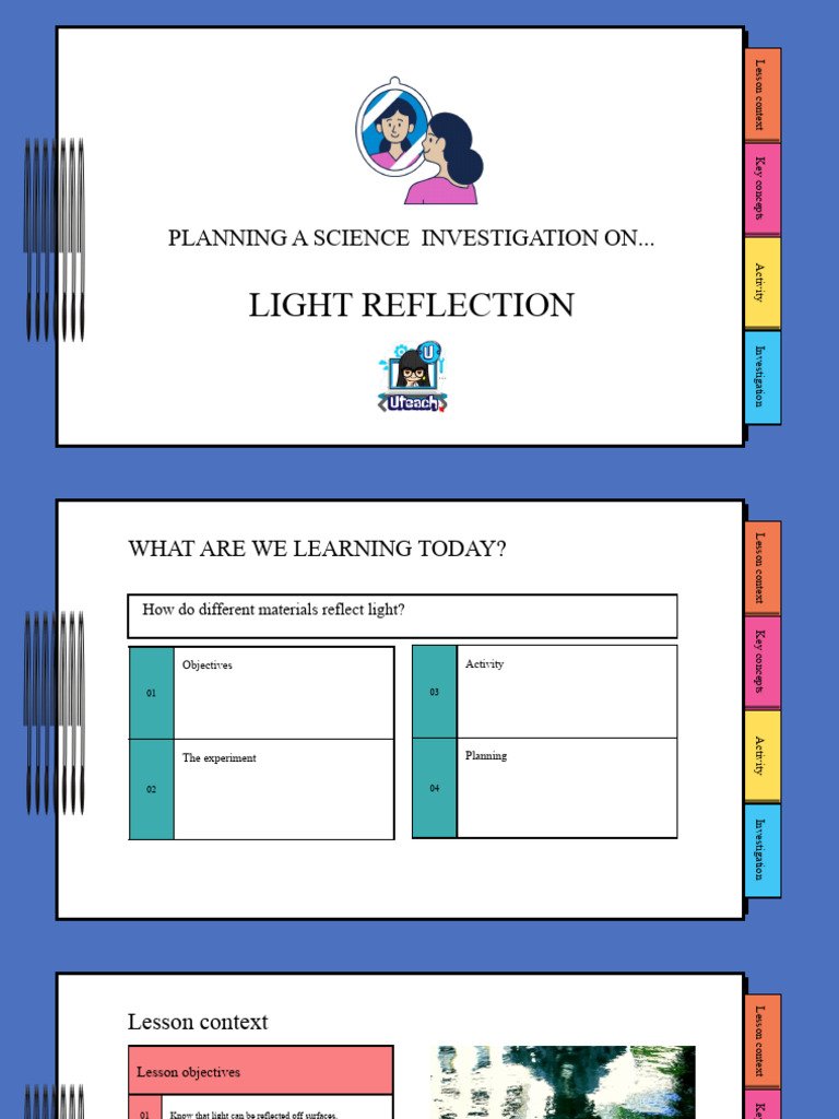 Reflection Investigation Light G4 | PDF | Reflection (Physics) | Light