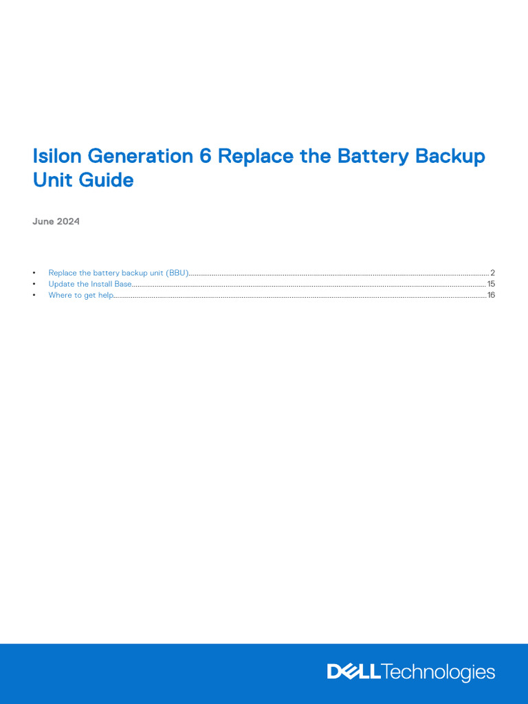 isilon - gen6 - 배터리 이슈 | PDF | Computer Cluster | Network Interface Controller
