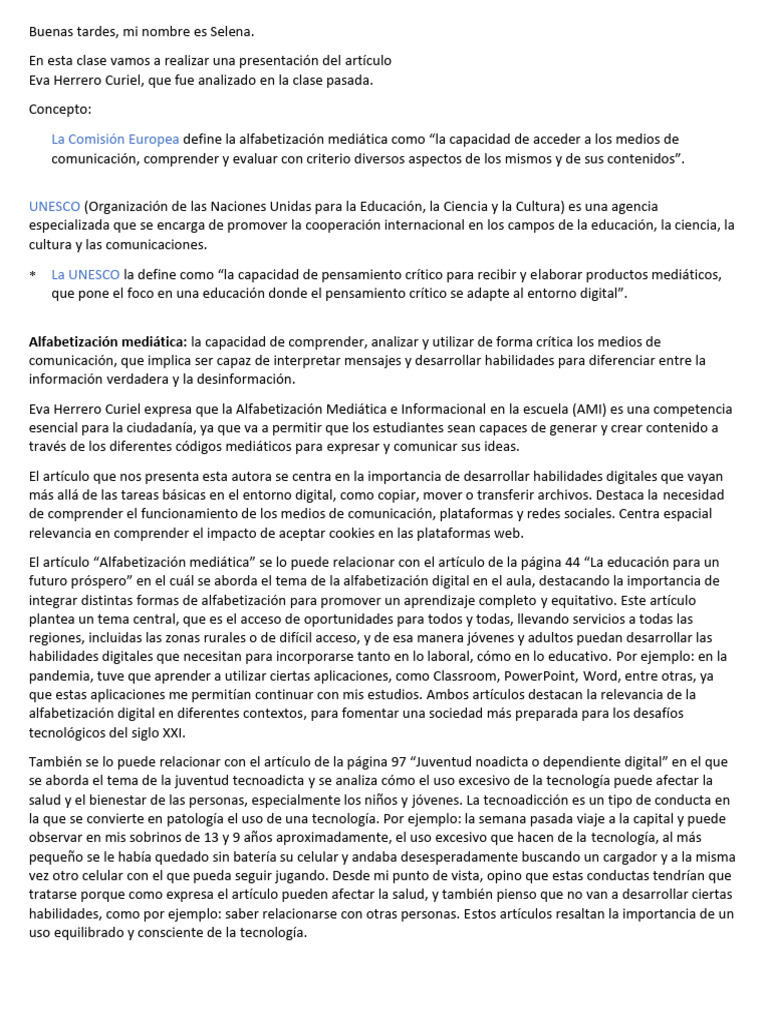 Exposición Alfabetización | PDF | Literatura | Aprendizaje