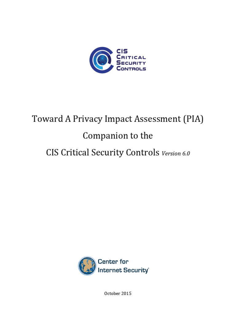 CIS Controls Privacy Impact Companion 20151015 | PDF | Computer ...