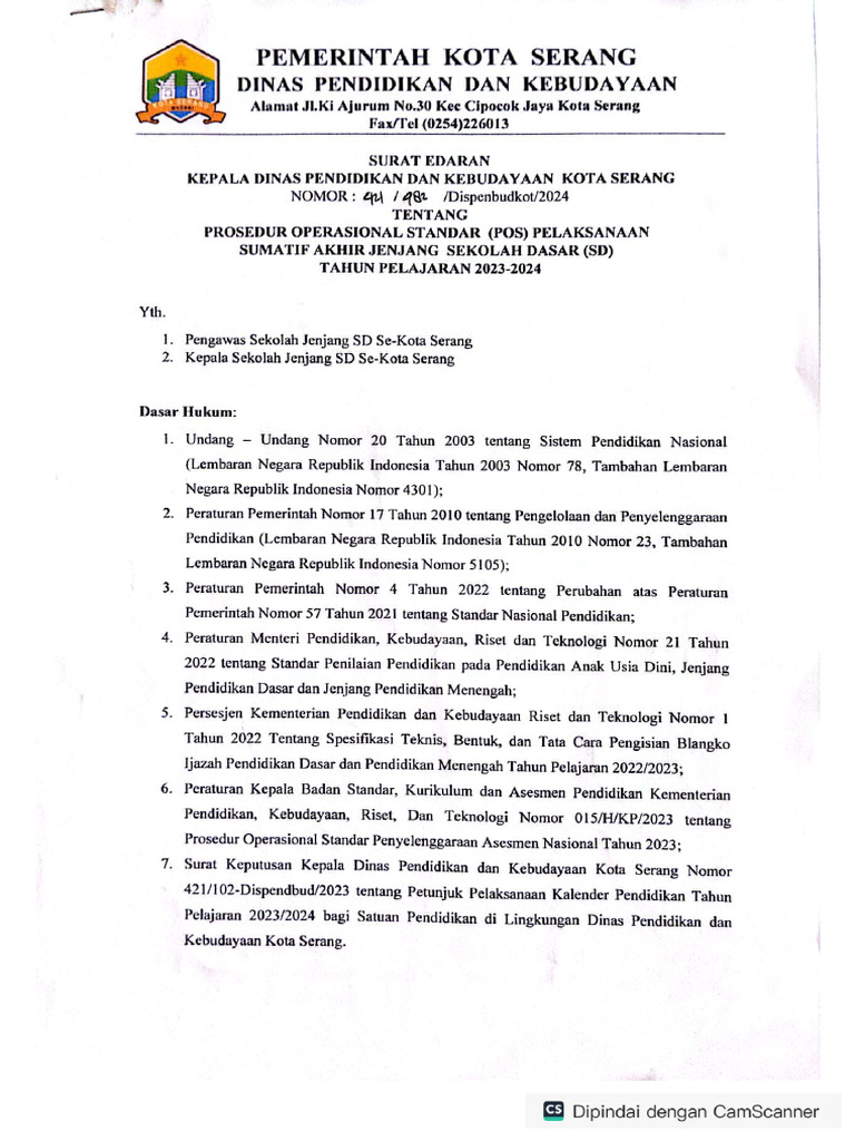 Surat Edaran-1 | PDF