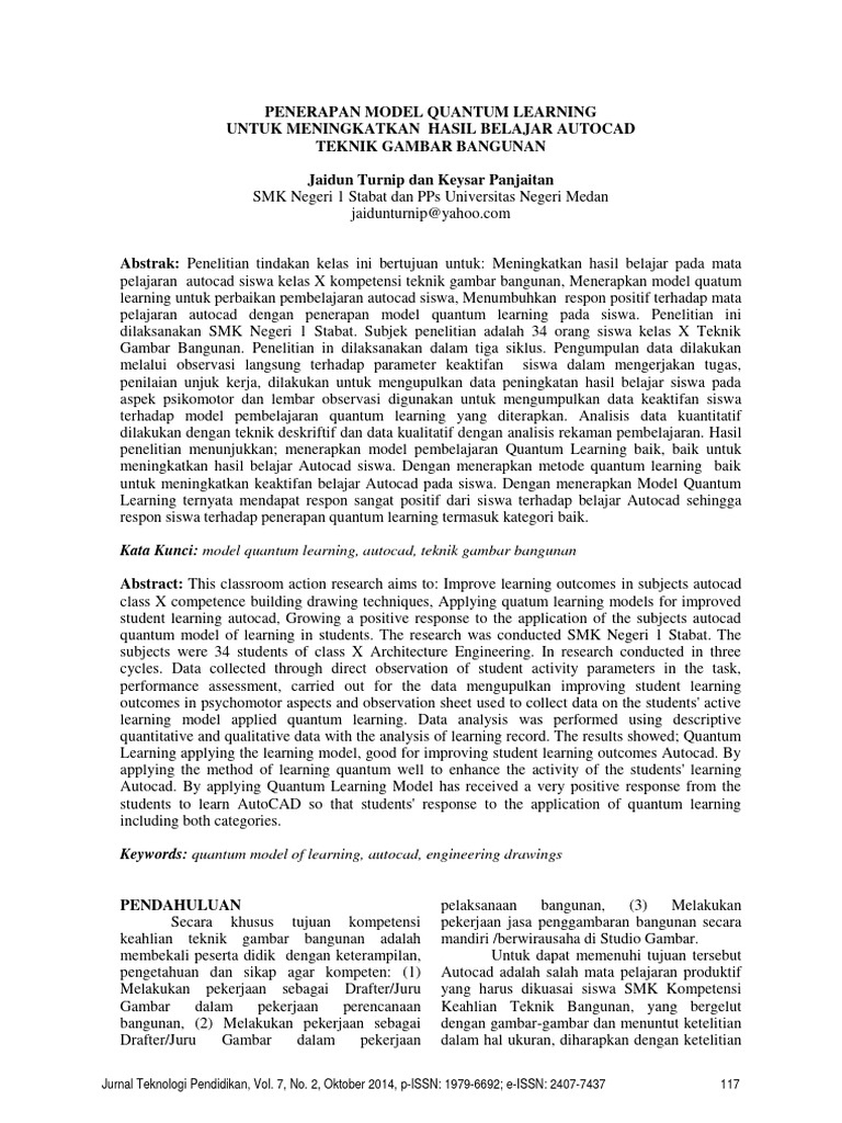 Penerapan Model Quantum Learning Untuk M | PDF