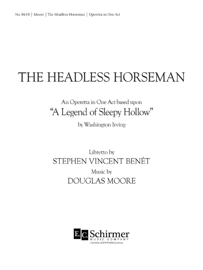 Moore - The Headless Horseman (VS) | PDF