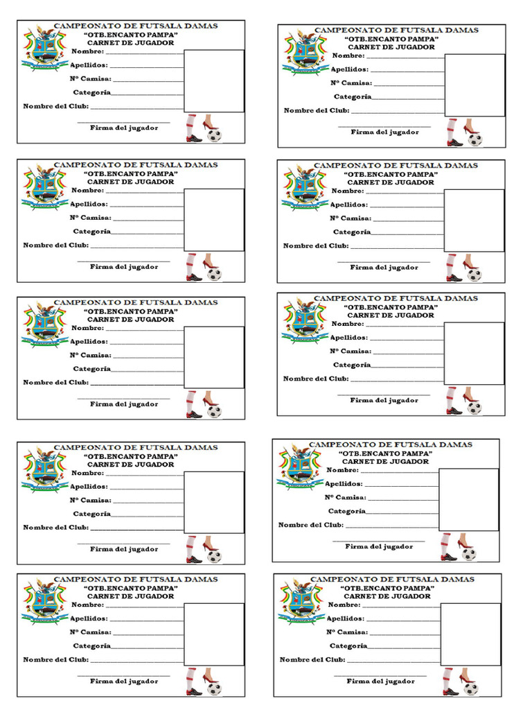 CARNET DE JUGADOR | PDF