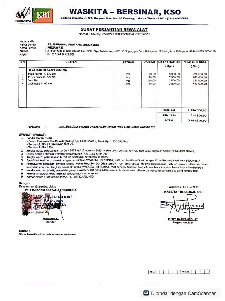Spsa Waskita-Bersinar, Kso | PDF