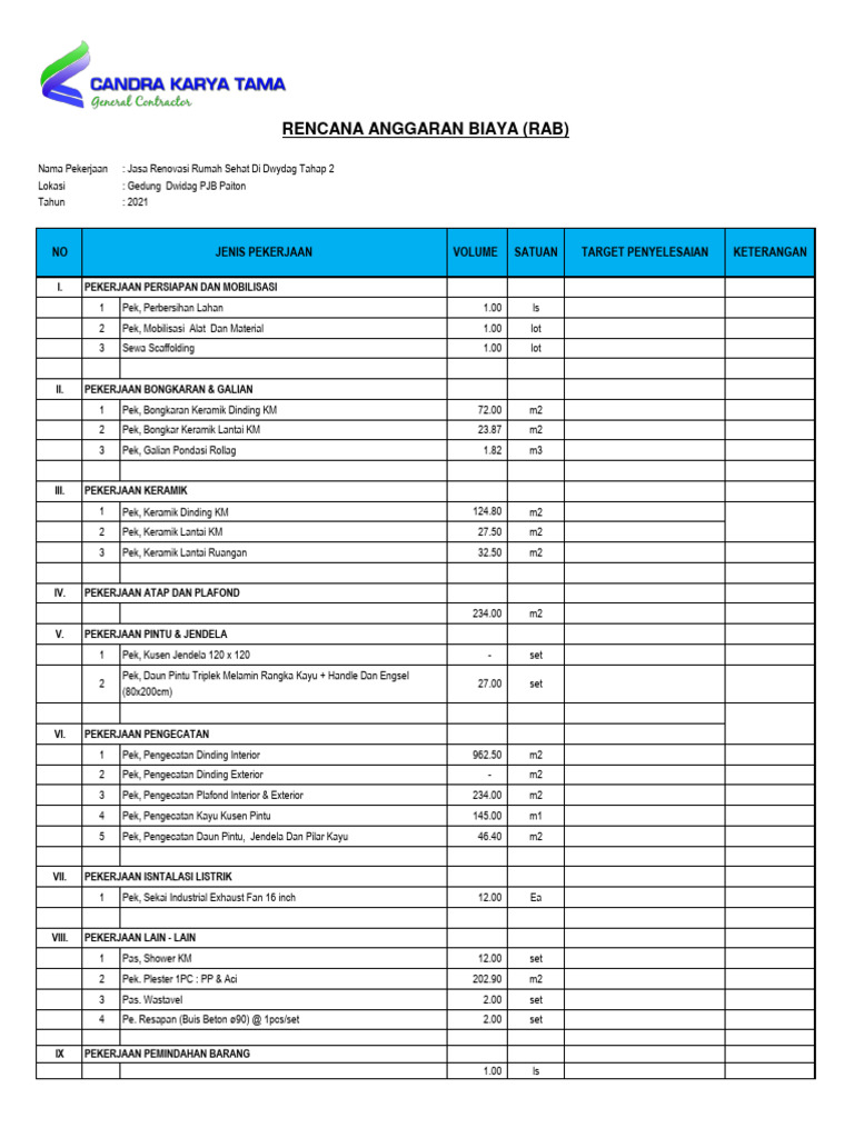 TARGET Pekerjaan Dwidag | PDF