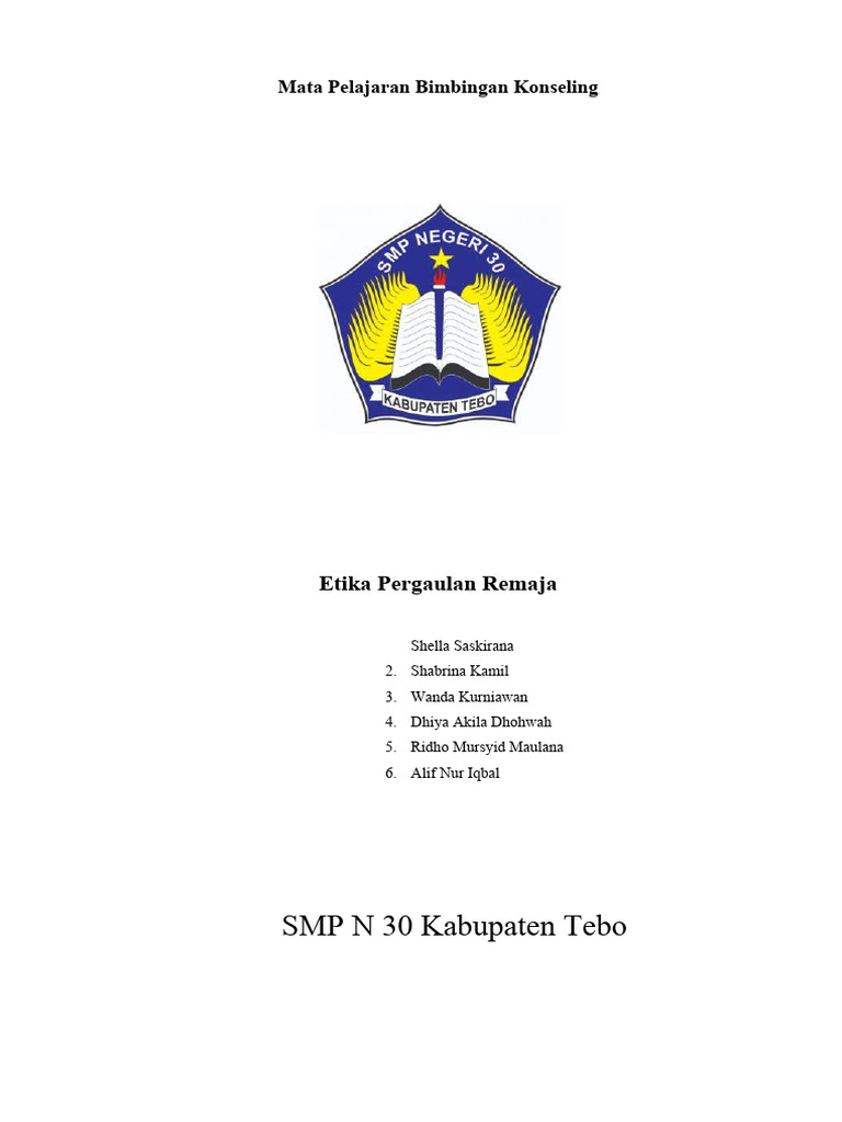 Makalah Etika Pergaulan Remaja | PDF