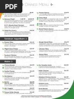 TDH Menu Oct 23B | PDF | Indian Cuisine | Food And Drink Preparation