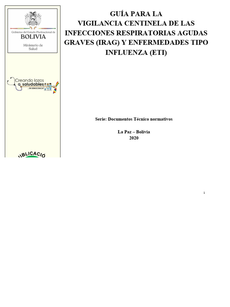 Guias para La Vigilancia Centinela de IRAG y ETI | PDF | Influenza | Hospital