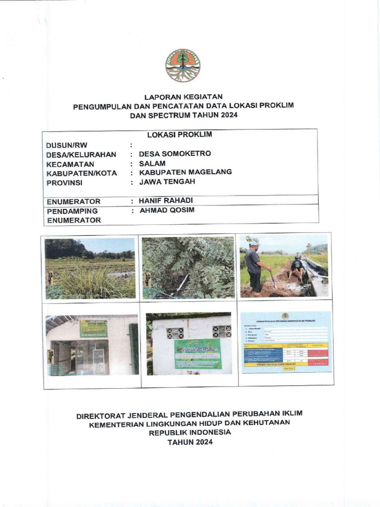 05 Lap Kegiatan Proklim Compressed | PDF