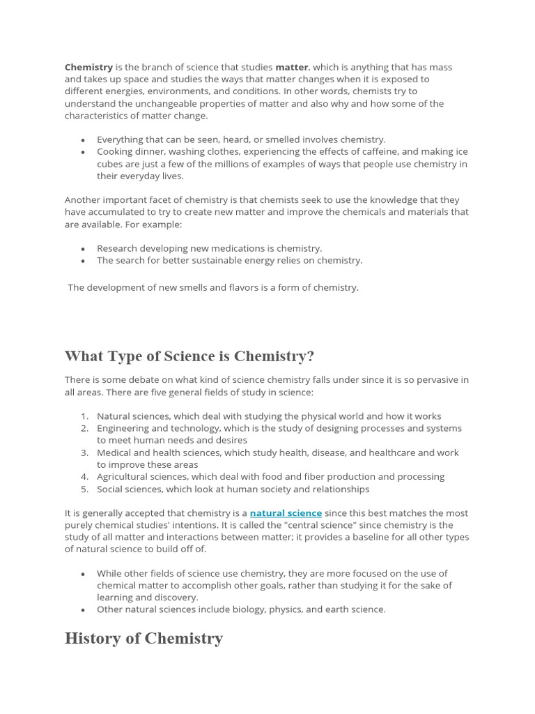 Chemistry Beginning | PDF | Chemistry | Organic Chemistry