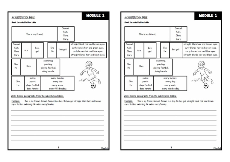 Substitution Table | PDF
