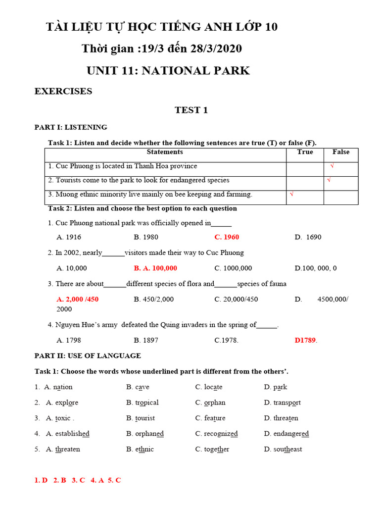 Anh Van 10 | PDF | Rainforest