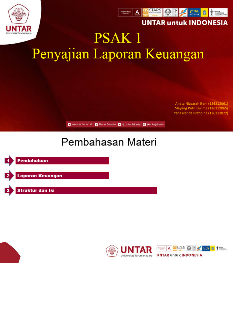 PSAK 1 - Penyajian Laporan Keuangan.v1 | PDF