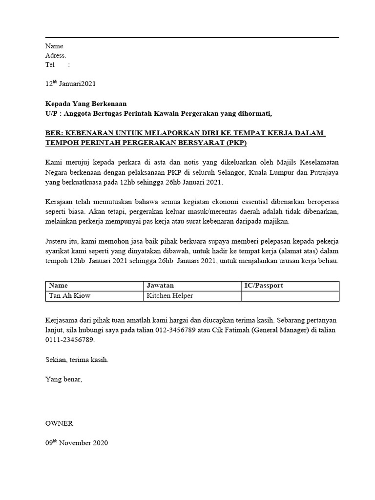 Letter To Cmco-Roadblock | PDF