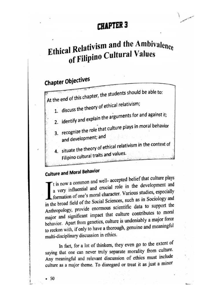 Ethical Relativism and The Ambivalence | PDF