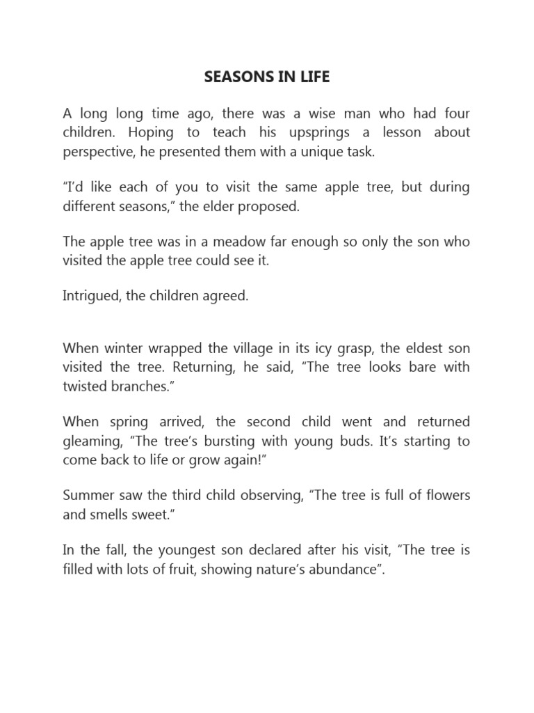 Life Lessons from Seasons of Change | PDF