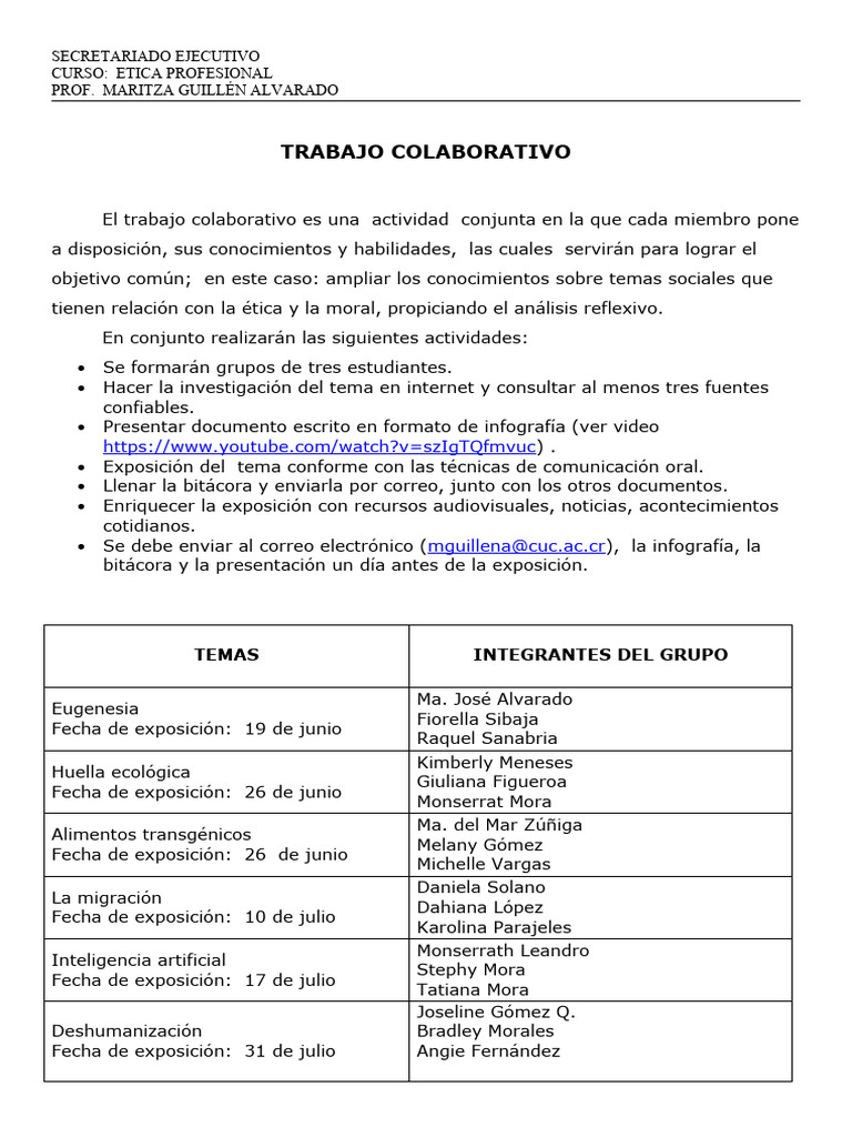 Trabajo Colaborativo | PDF