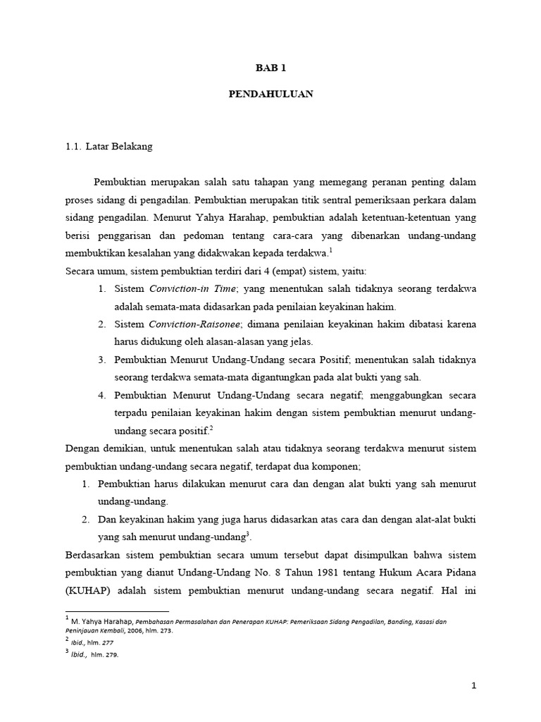"Alat Bukti Petunjuk di Pengadilan" | PDF