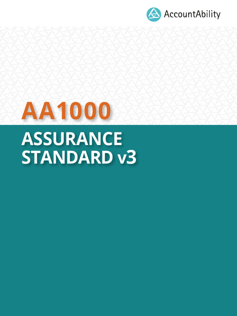 AA1000 Assurance Standard V3 2020 | PDF | Sustainability | Governance