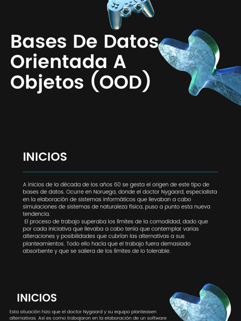 EXPOSICION OODB. BD. | PDF | Objeto (informática) | Programación orientada a objetos