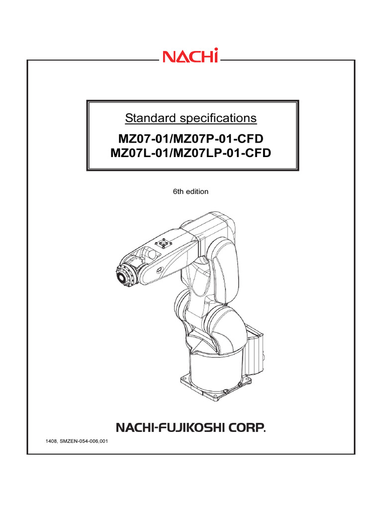 Datasheet Nachi | PDF | Rotation | Computer Program