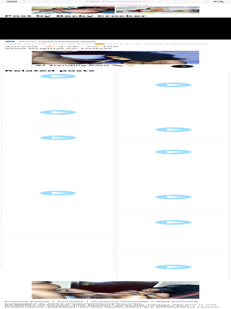 TW Pornstars - Becky Crocker Video. Twitter. LIVE NOW Link in Bio ?. 241 AM - 30 Aug 2023 | PDF