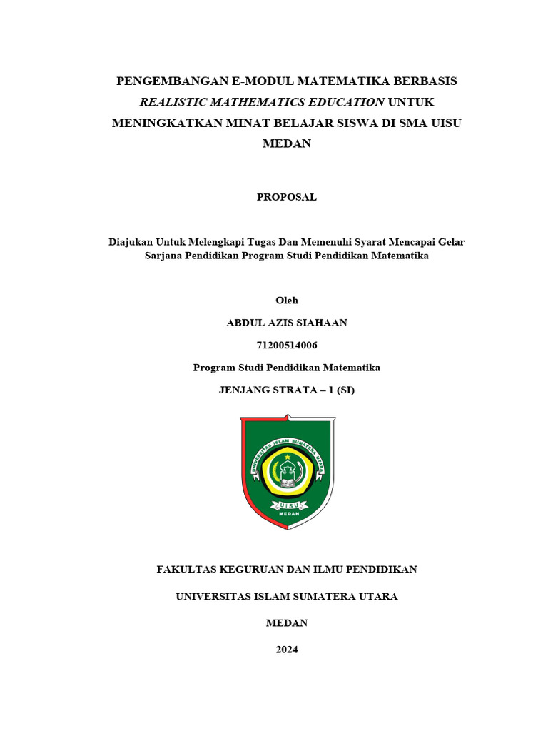 E-Modul RME untuk Minat Belajar Matematika | PDF