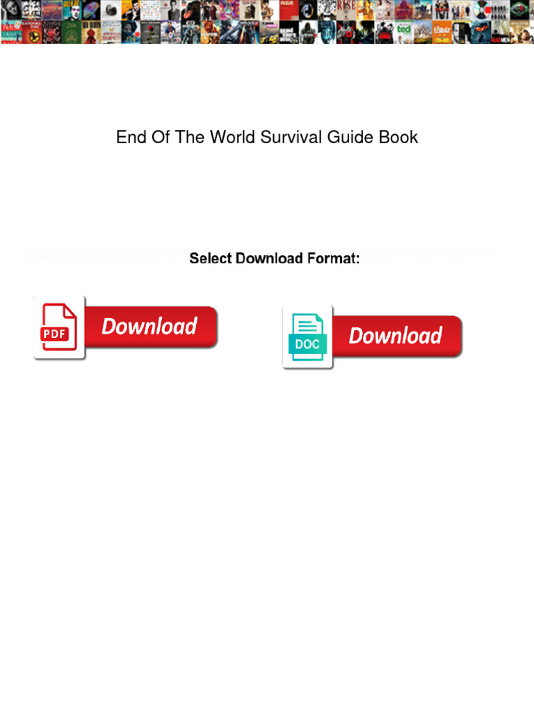End of World Survival Guide Insights | PDF | Zombies | Apocalyptic And ...
